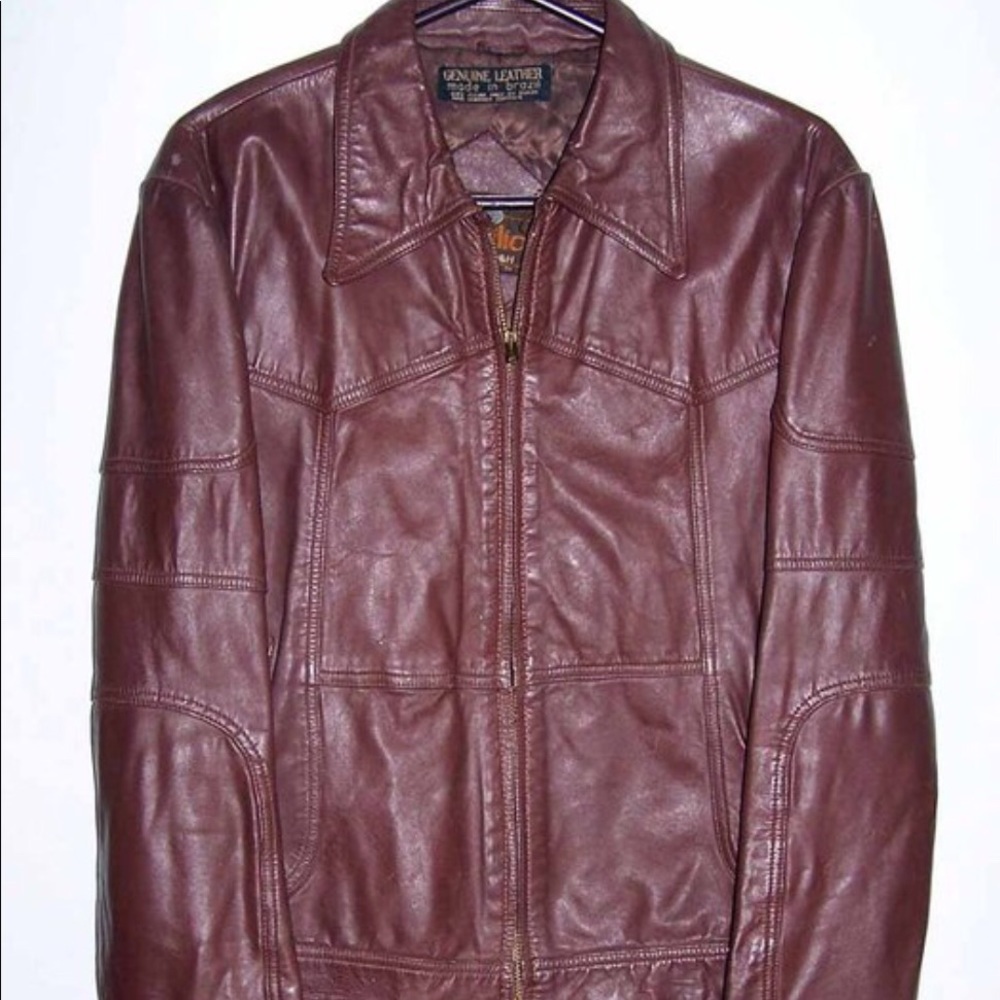 Men’s Genuine Vintage 1970s Leather Jacket - Gem